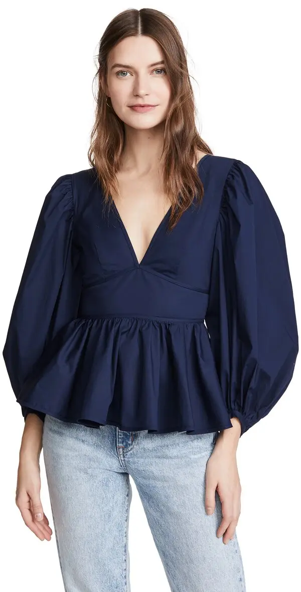 Staud Luna Top - Navy
