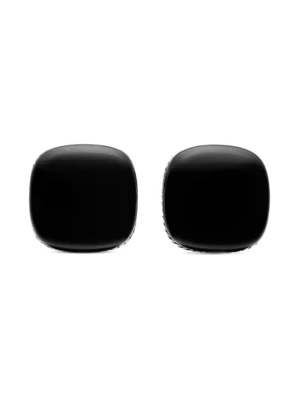 David Yurman Sterling Streamline Cushion Onyx Cufflinks - Silver