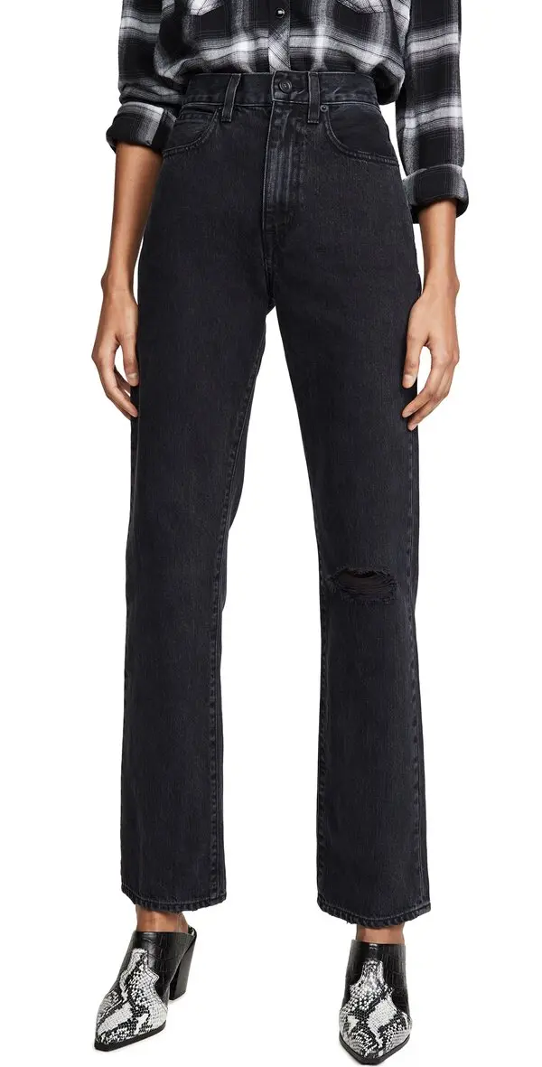 SLVRLAKE London Straight Leg Jeans - Long Gone