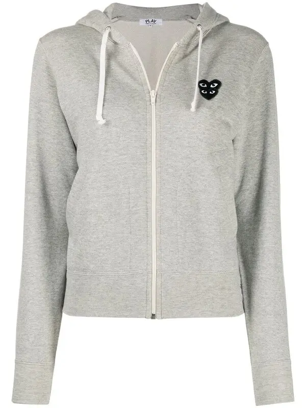 Play Comme Des Garcon Overlapping Heart Hoodie