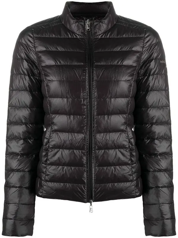 Patrizia Pepe Zip-up Logo Puffer Jacket