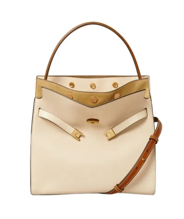 Tory Burch Lee Radziwill Double Bag - New Cream