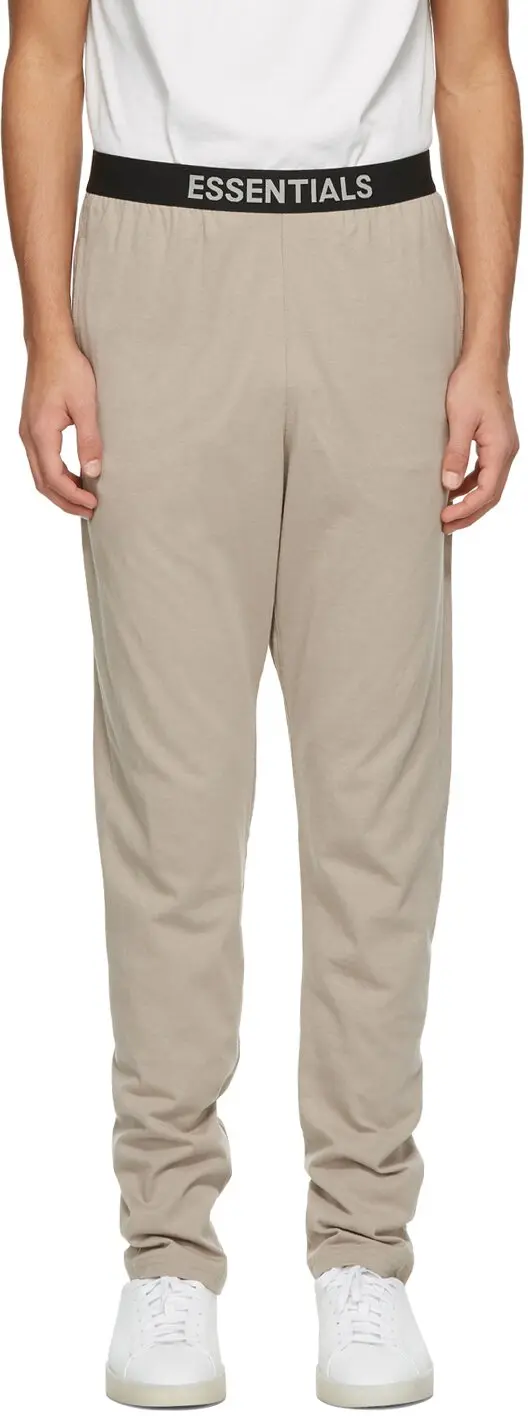 Fear Of God Jersey Lounge Pants In Tan - 53% Off | Editorialist 