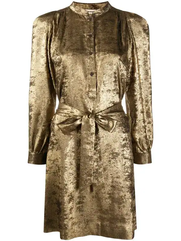 metallic gold shirt dress BABEYOND Art Deco Fringe Sleeve Plus Size 20s Formal Dress, 1920s Maternity Evening Dress, Black / Gold, Size 4XL main image 0