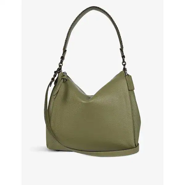 Buy Coach Shay Leather Shoulder Bag V5/light Fern At 77 Off