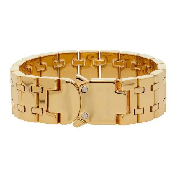 1017 Alyx 9sm Gold Track Link Bracelet In Gld0001-Gol - 74% Off  