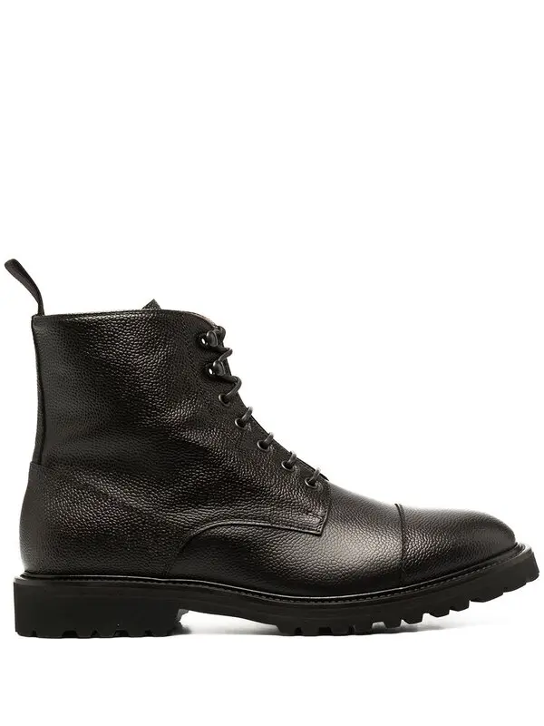 SCAROSSO Ankle-length Lace-up Boots - Brown