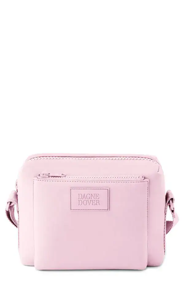 Dagne Dover Micah Water Resistant Neoprene Crossbody Bag Pink