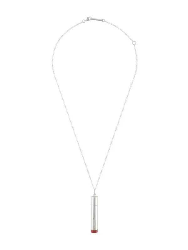 AMBUSH Pill Case Chain Necklace - Silver