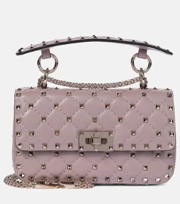 Valentino Garavani Rockstud Spike Small Leather Shoulder Bag