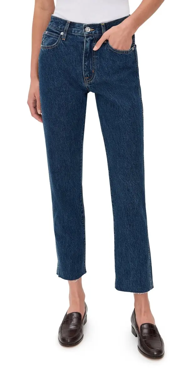 SLVRLAKE Hero Straight Leg Jeans - Stone's Throw
