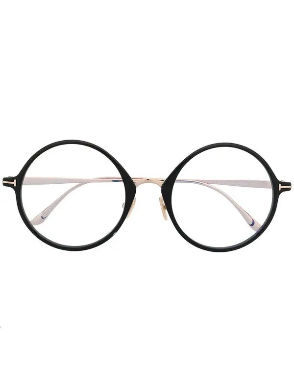 TOM FORD Ft5703b Round-frame Glasses
