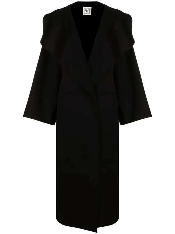 TOTÊME Oversized Wool-cashmere Coat - Black