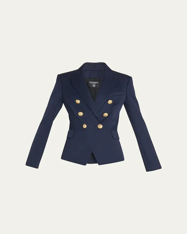 Balmain Classic Double-breasted Blazer - Navy