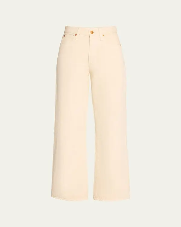 SLVRLAKE Grace Soft Cotton Pants - Ecru