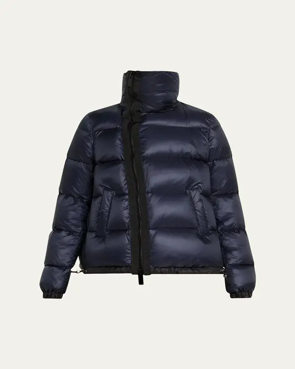 Sacai Quilted Short Puffer Jacket - Dnavy