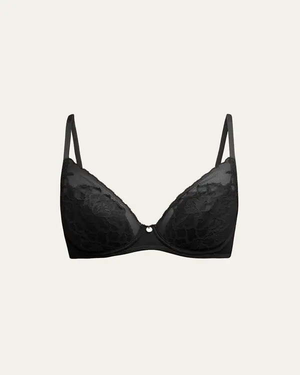 Natori Flora Contour Underwire Bra - Black