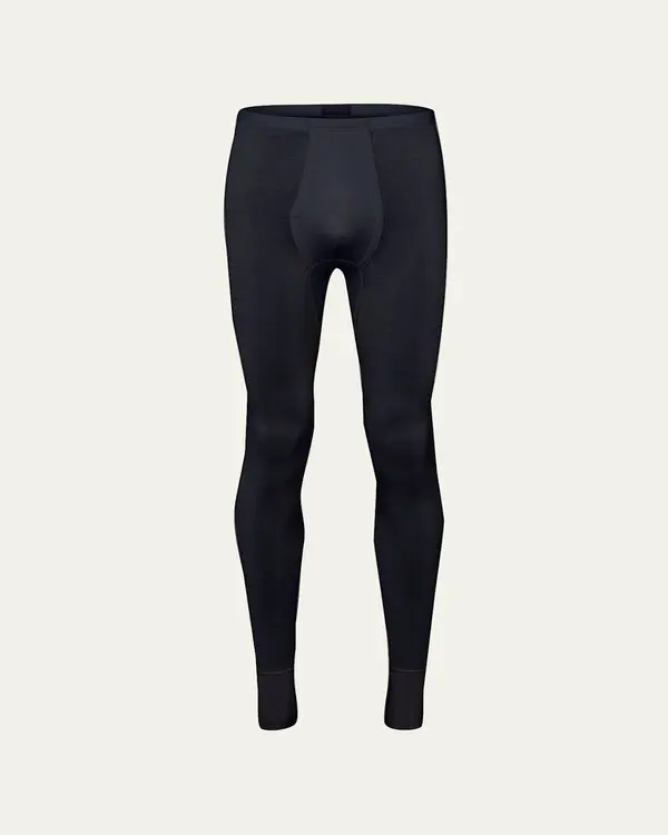 Hanro Woolen Silk Longleg - Anthracite