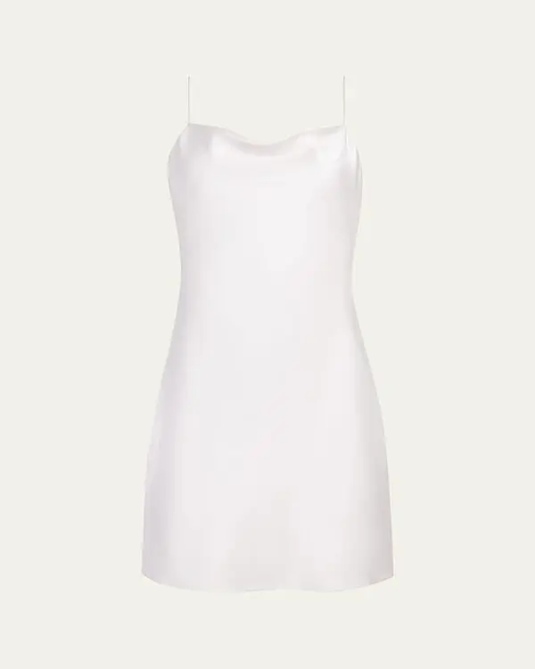 Alice + Olivia Harmony Mini Slip Dress - Off White