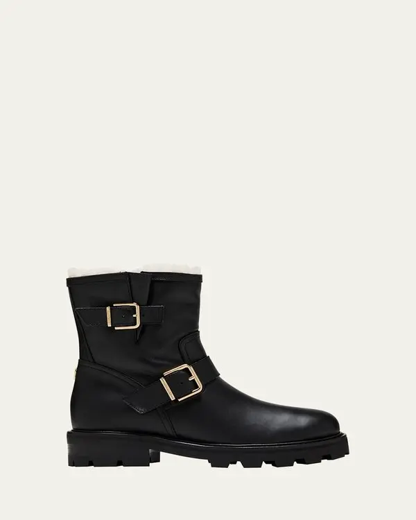 JIMMY CHOO Youth Ii Shearling Booties