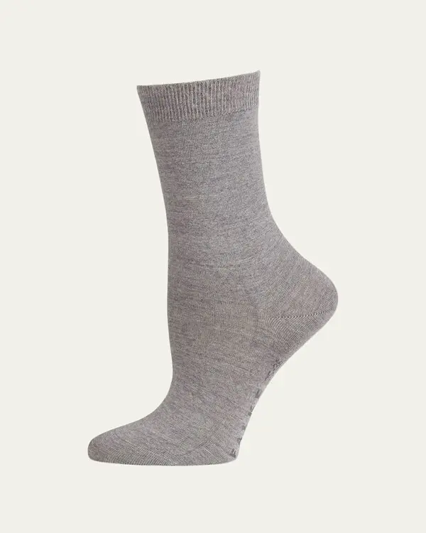 Falke City Soft Wool-blend Socks - Lightgrey Melange