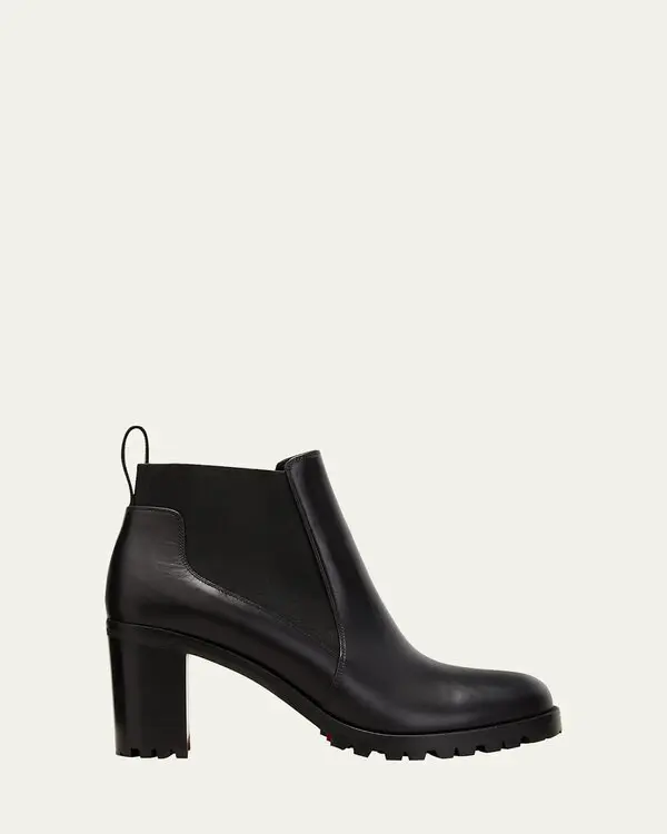 CHRISTIAN LOUBOUTIN Marchacroche Leather Booties