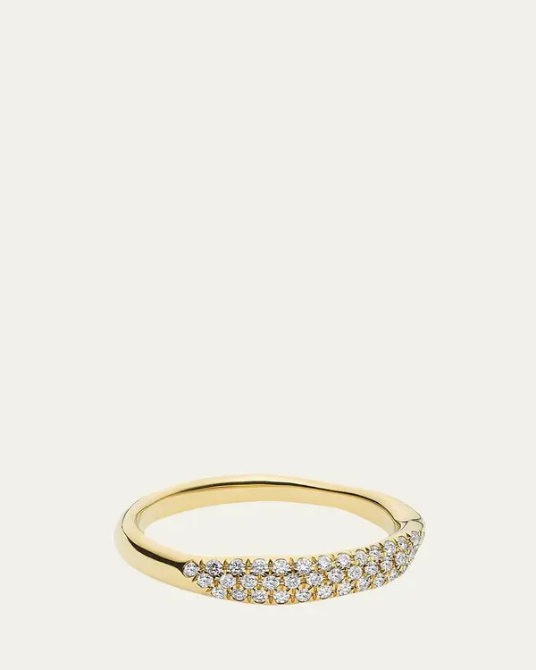 Ippolita 18k And Squiggle Band Ring - Diamond