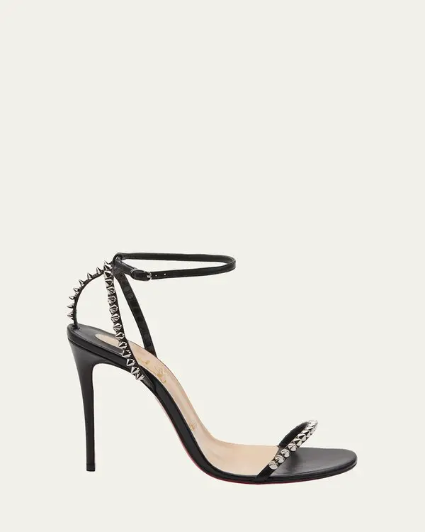 CHRISTIAN LOUBOUTIN So Me Spike Sandals - Black/silver