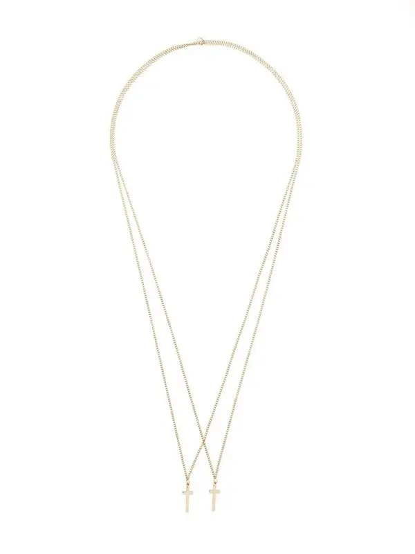 Dsquared2 Double Cross Pendant Necklace