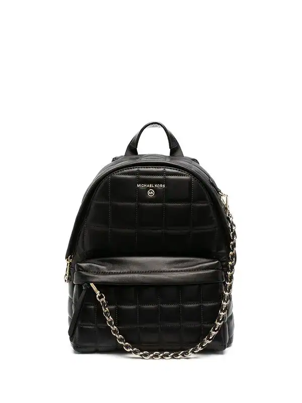 Michael Kors Medium Slater Quilted Leather Backpack In Black  display picture 1