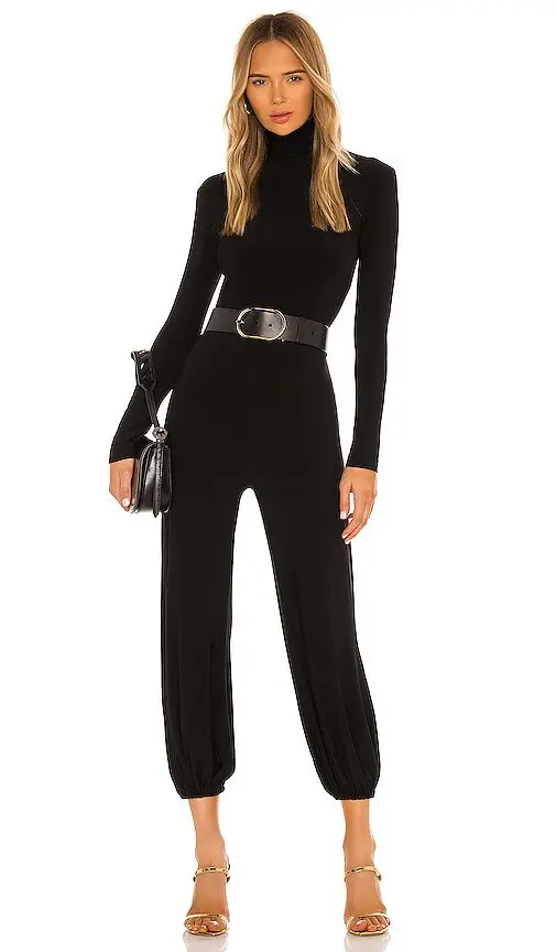 Norma Kamali Turtleneck Jog Jumpsuit