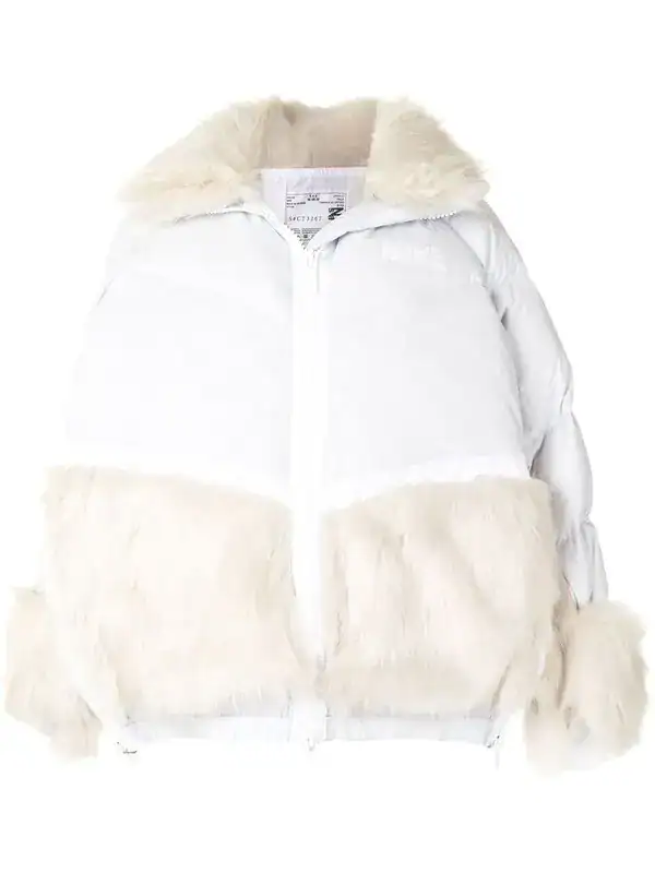 sacai Puffer Jacket ホワイト Nike X Sacai Puffer Jacket In White - 20% Off | Editorialist