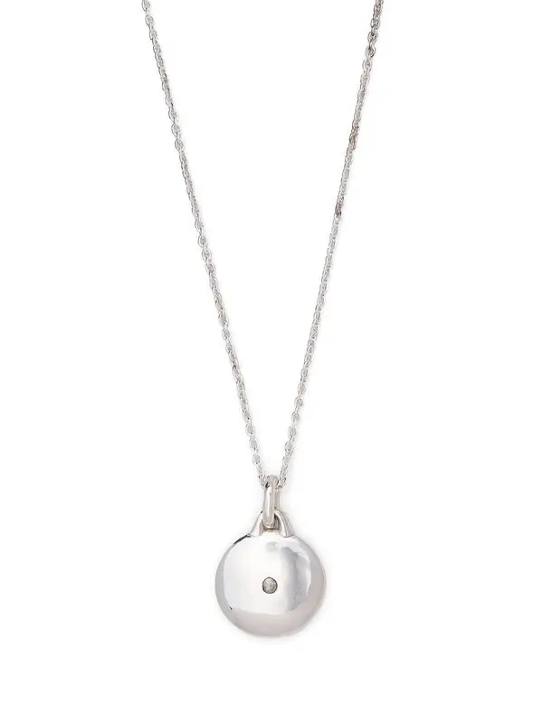 PARTS OF FOUR Disk Diamond Slab Necklace