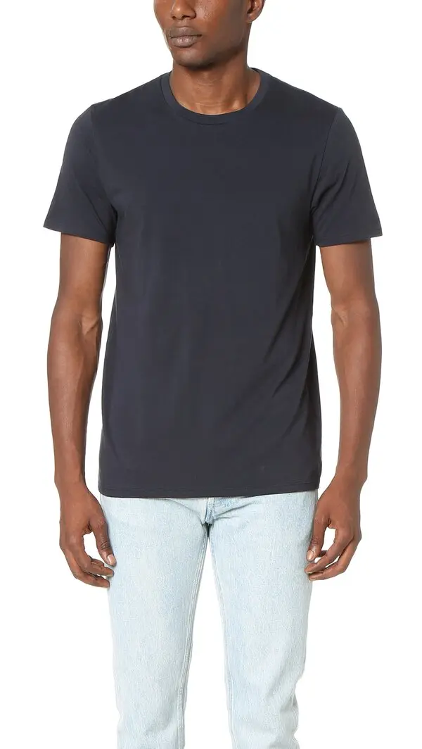 Vince Short Sleeve Pima Crew Neck Tee - Coastal