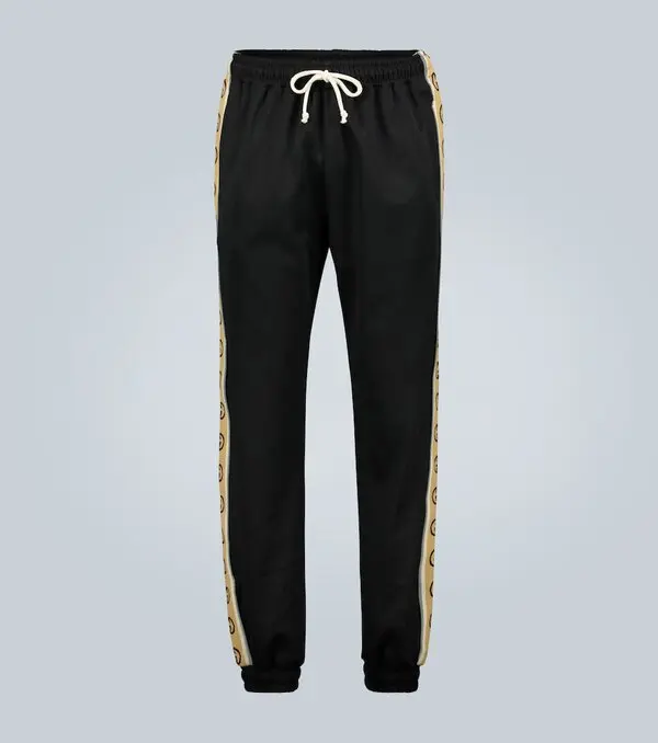 Gucci Technical Jersey Sweatpants - Black | Editorialist