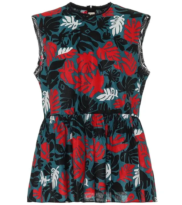 Marni Cotton And Linen Top
