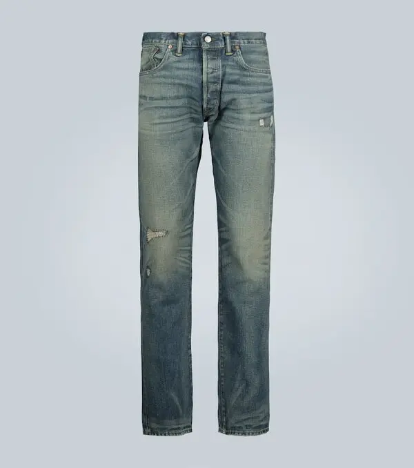 Ralph Lauren Slim-fit Washed Selvedge Jeans - Blue | Editorialist
