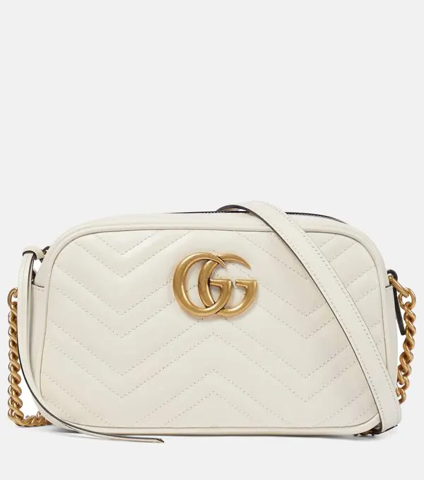 Gucci Gg Marmont Shoulder Bag - White