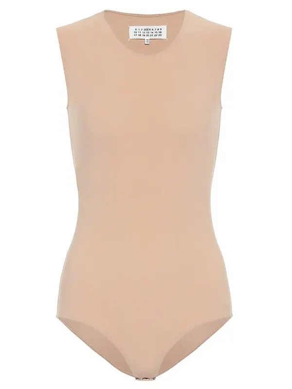 MAISON MARGIELA Sleeveless Stretch-jersey Bodysuit - Neutrals