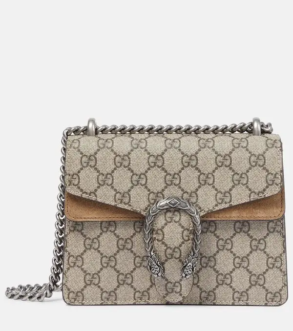 Gucci Dionysus Gg Supreme Shoulder Bag - Beige