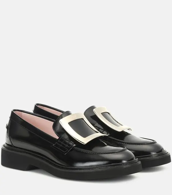 ROGER VIVIER Viv' Rangers Loafers - Black