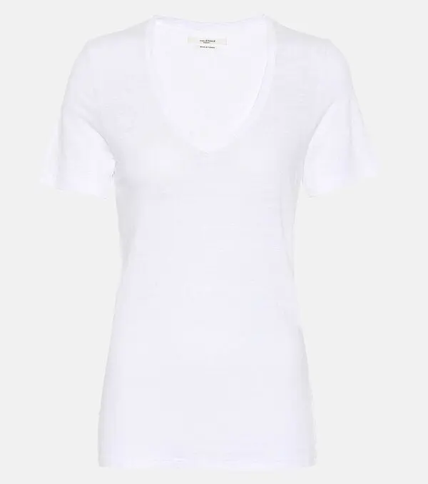 MARANT ETOILE Kranger Linen T-shirt - White