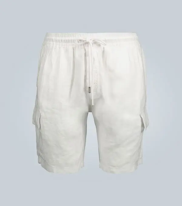 Vilebrequin Baie Mid-length Linen Shorts - White