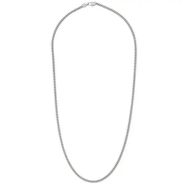 Tom Wood Curb M Sterling Chain Necklace - Silver | Editorialist