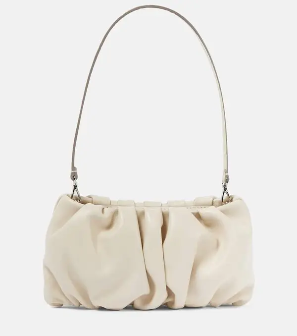 Staud Bean Leather Shoulder Bag - White