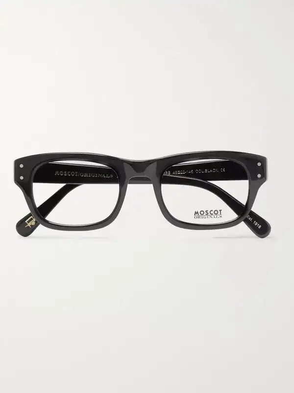 Buy MOSCOT Nebb Square-frame Acetate Optical Glasses - Black At 30% Off ...