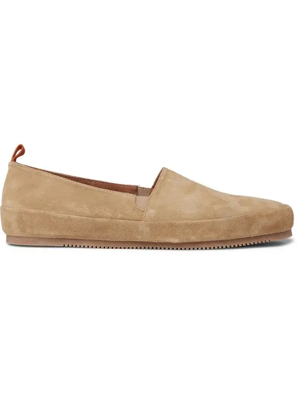 Mulo Suede Loafers - Neutrals