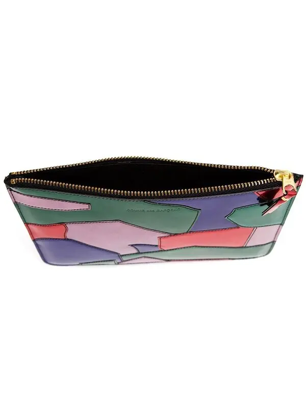 Comme Des Garçons Patchwork Patent Leather Pouch