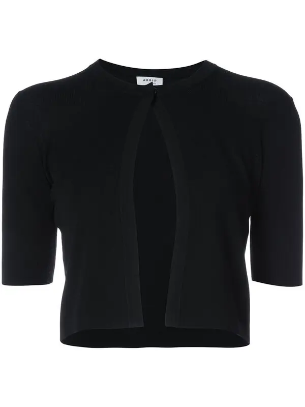 Akris Cropped Cardigan - Black