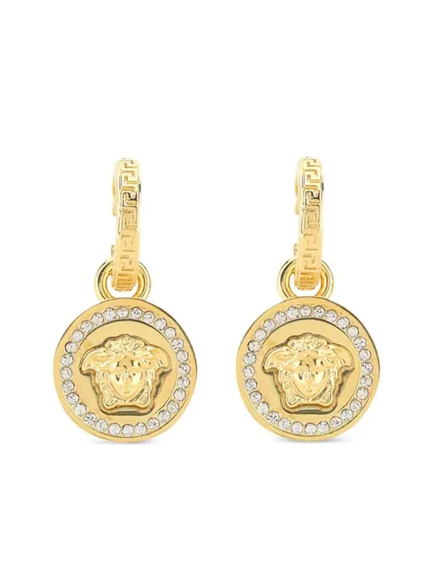 Versace La Medusa Greca Earrings - Metallic
